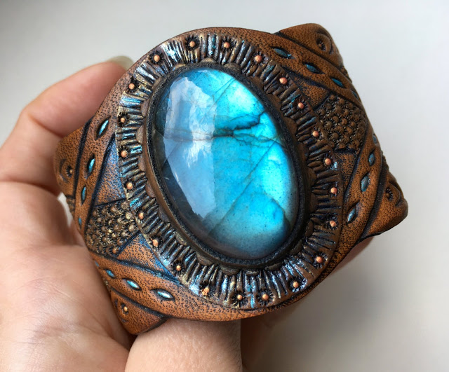 Attractive Hand Tooled Leather-based Jewellery by Gemsplusleather ...